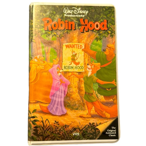 Disney | Other | Walt Disneys Retrovintage Vhs Tape Robin Hood Released ...